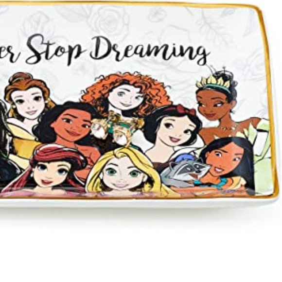 Disney | Other | Disney Princess Jewelry Tray Ceramic Trinket Dish Ring ...